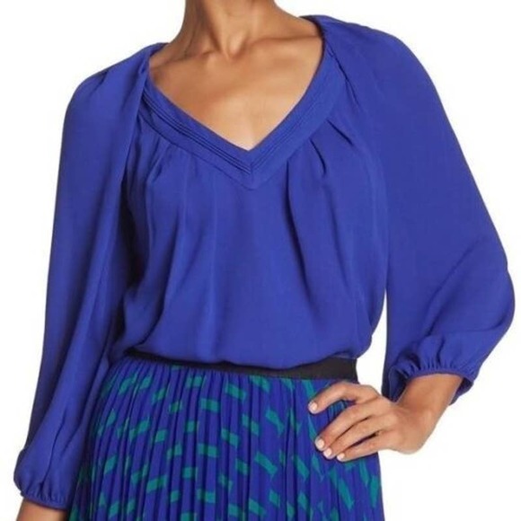 Diane Von Furstenberg | Tops | Diane Von Furstenberg Cahil Cobalt Blue ...
